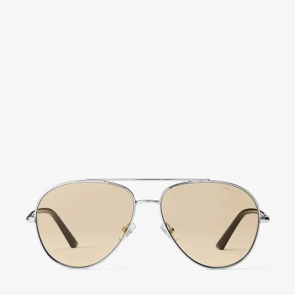 JIMMY CHOO Aviator Sunglasses - Silver