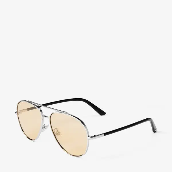 JIMMY CHOO Aviator Sunglasses - Silver