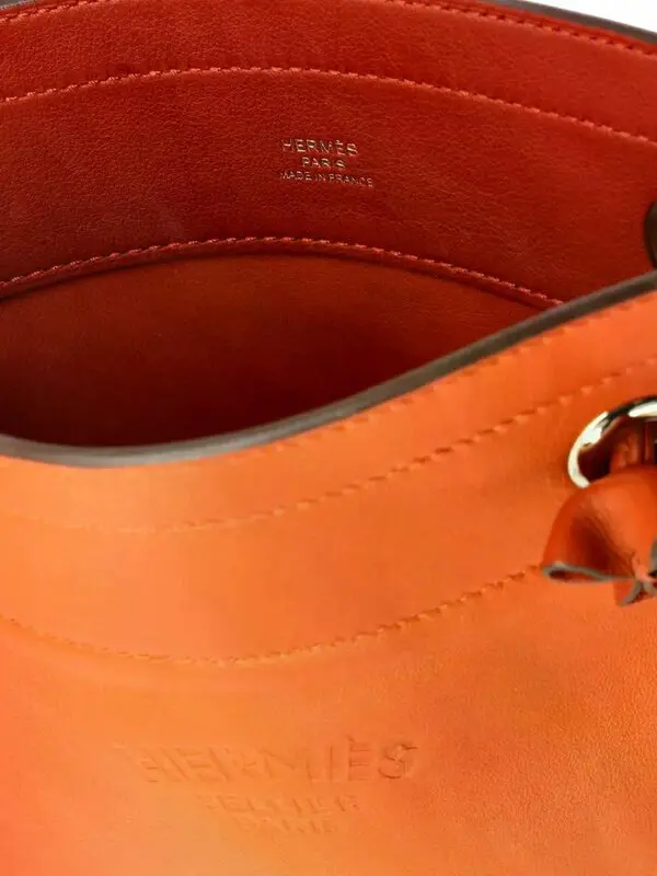 Hermès Aline Bag Milo Lambskin And Swift Mini Crossbody Bag - Brown