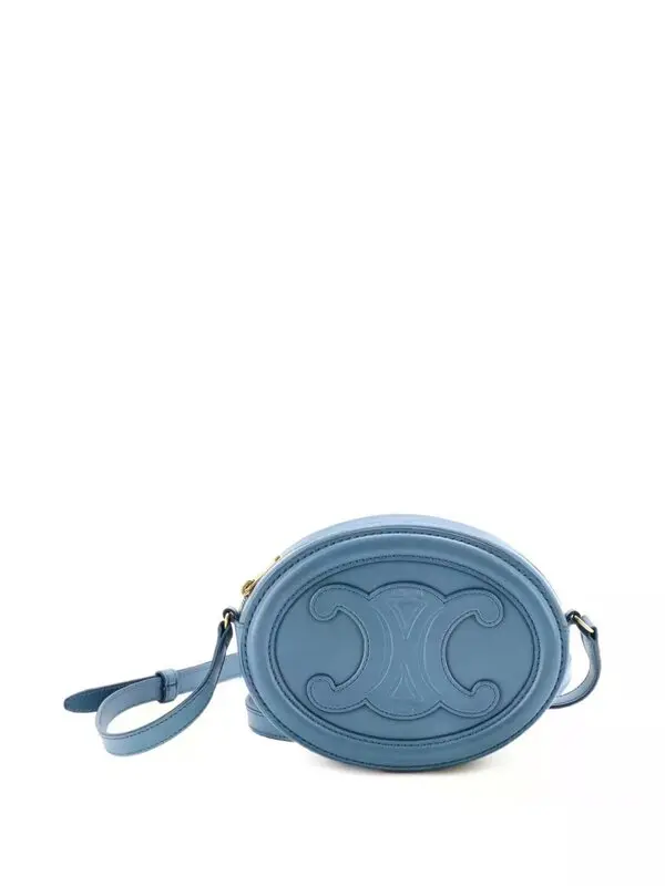 Celine Triomphe Oval Mini Crossbody Bag - Blue
