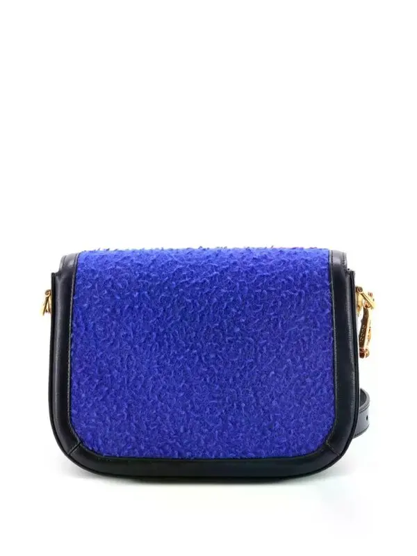 Gucci Horsebit 1955 Wool Mini Crossbody Bag - Blue