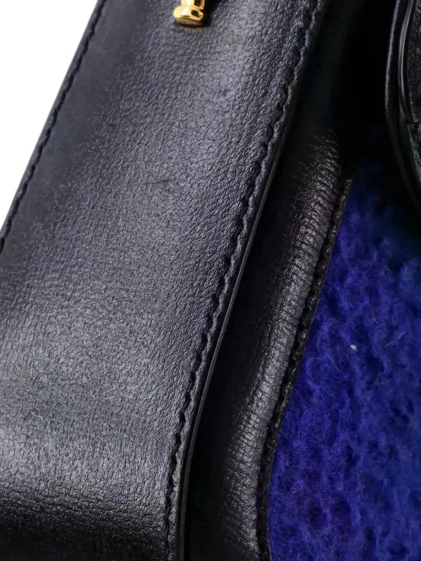 Gucci Horsebit 1955 Wool Mini Crossbody Bag - Blue