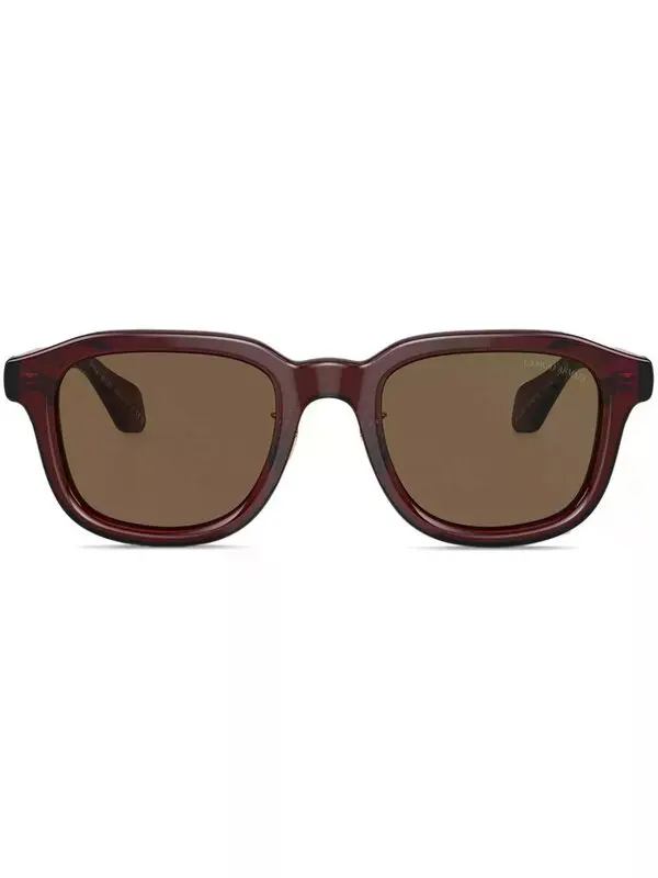 Giorgio Armani Square-frame Sunglasses - Brown