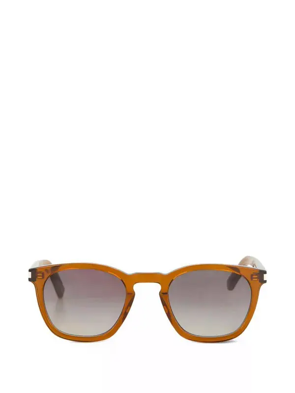 Saint Laurent Round Frame Sunglasses - Brown