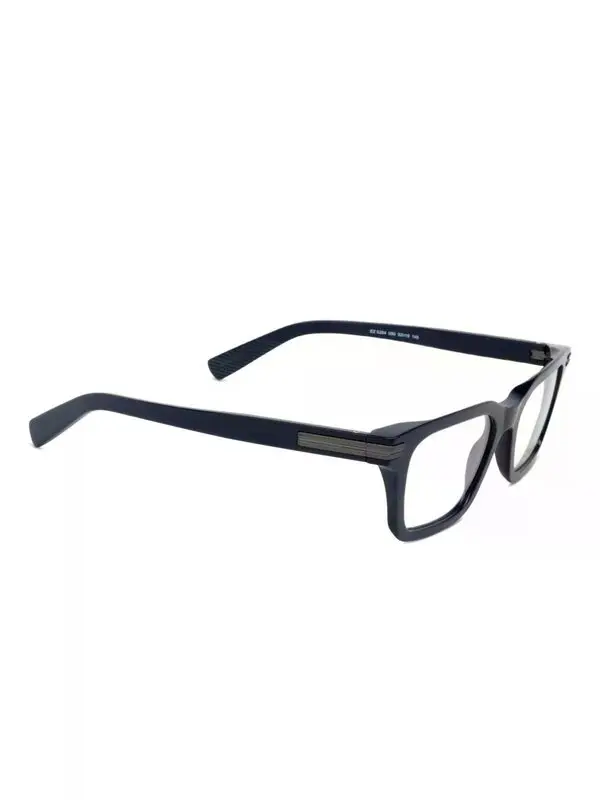 Zegna Rectangle-frame Eyeglasses - Blue