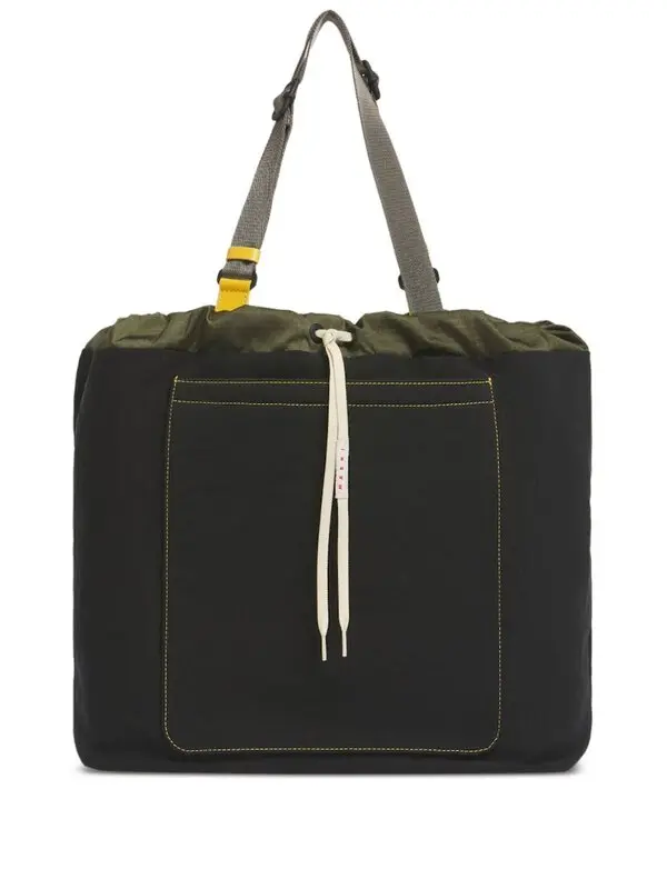 Marni Drawstring Tote - Black