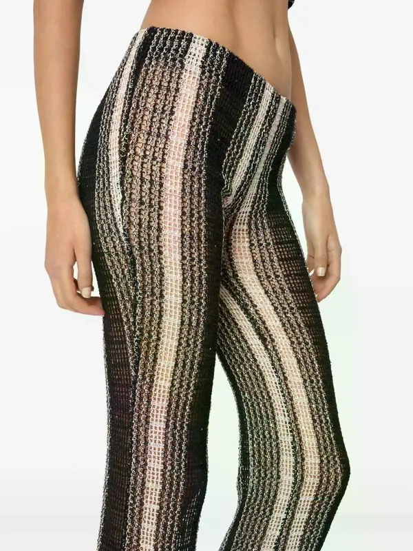 Missoni Striped Halterneck Knit Top - Black