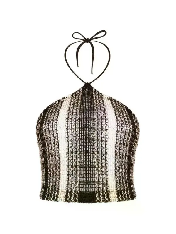 Missoni Striped Halterneck Knit Top