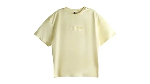 ADER ERROR Solid Short Sleeved T-shirt - Yellow
