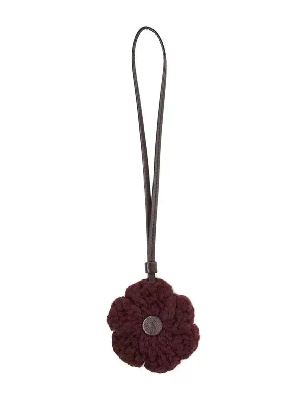 JIMMY CHOO Knitted Flower Charm