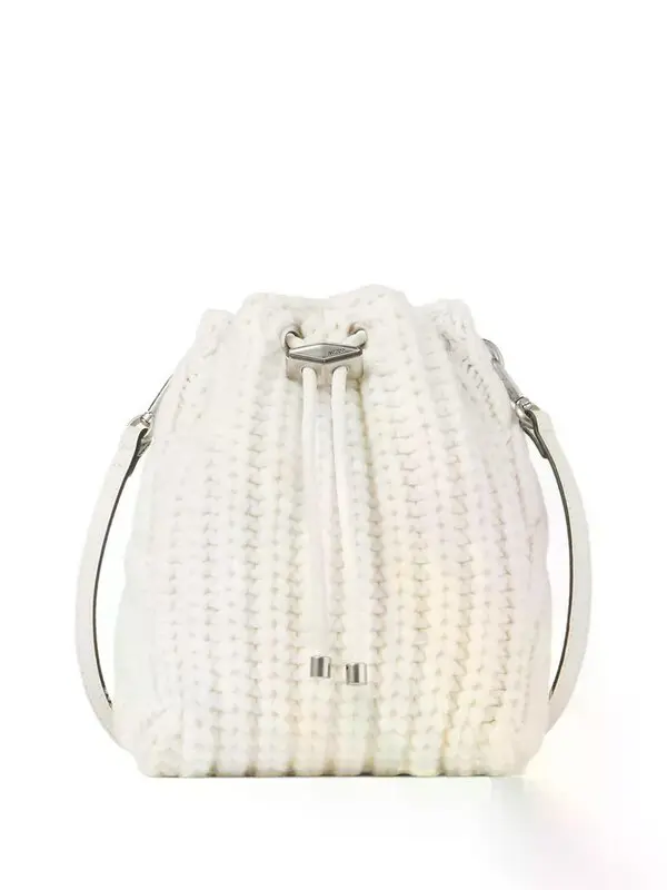 JIMMY CHOO Knitted Mini Bag - White