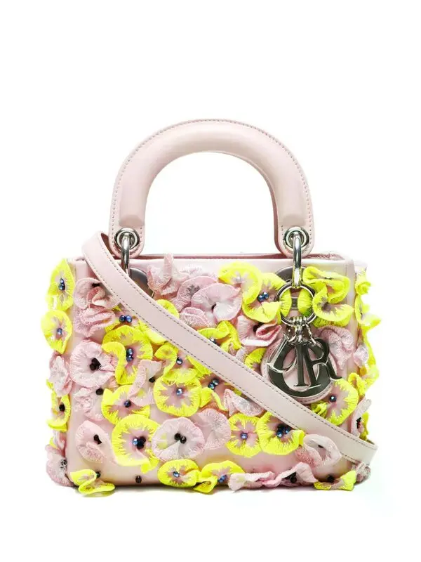 Dior 2020s Mini Renew Lady Tote Bag - Pink