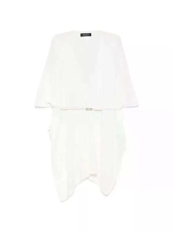Fabiana Filippi Belted Cardigan-coat - White