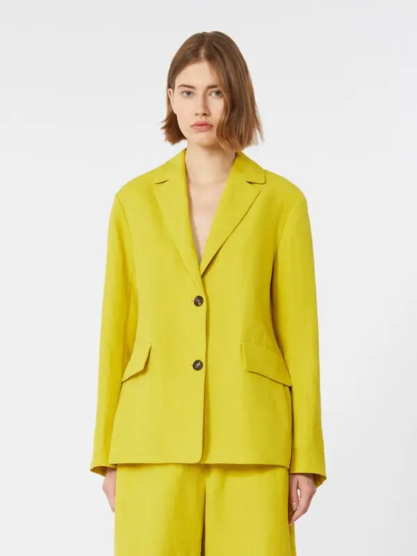 Max Mara Pure Linen Canvas Jacket