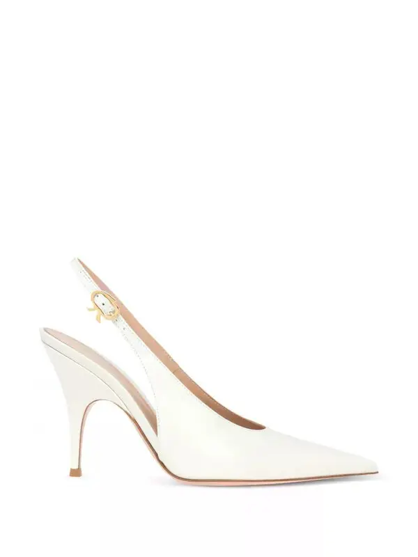 GIANVITO ROSSI Sofia Slingback Pumps - White