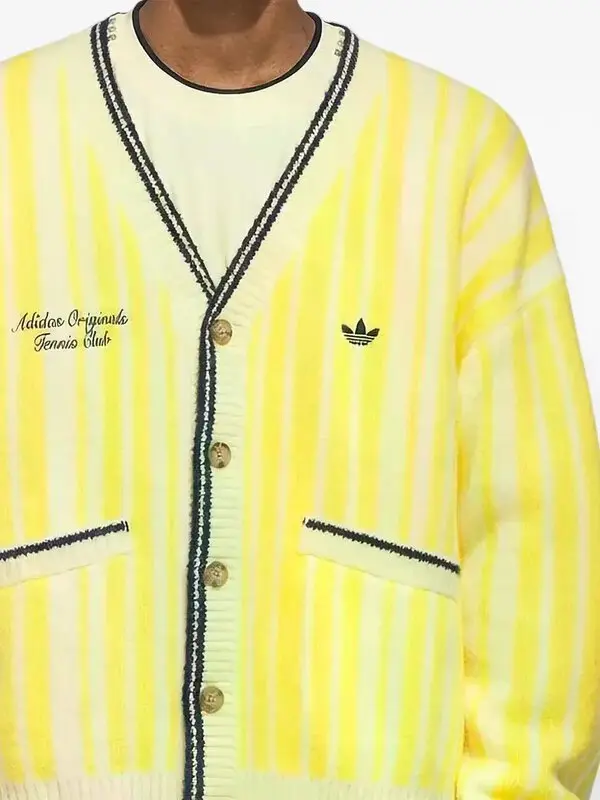 Adidas Cheviot Striped Cardigan