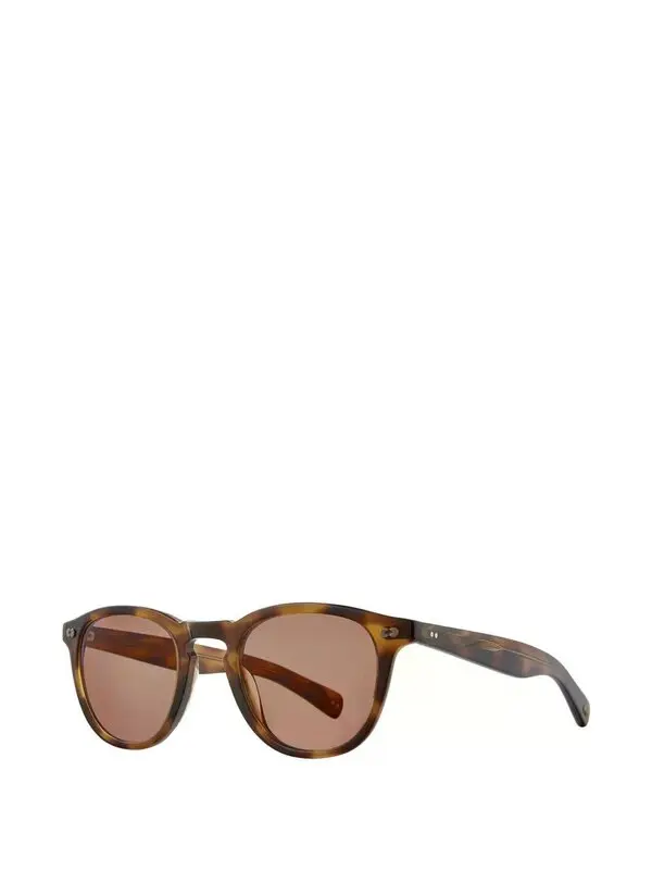 Garrett Leight Hampton Round-frame Sunglasses - Brown