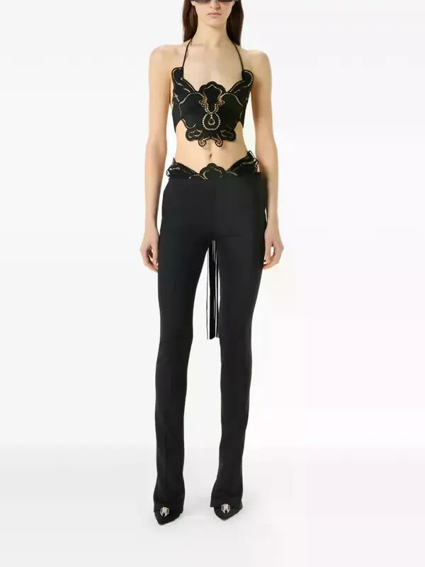 Blumarine Lace Detailed Trousers
