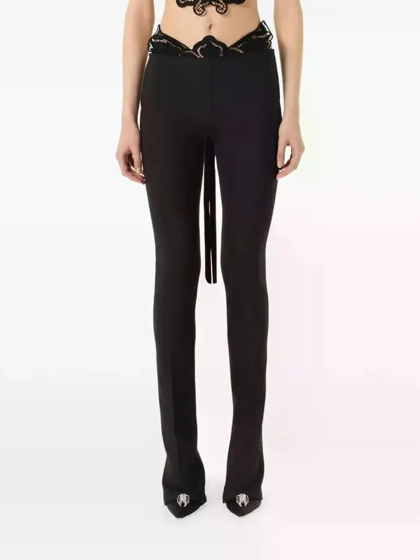 Blumarine Lace Detailed Trousers