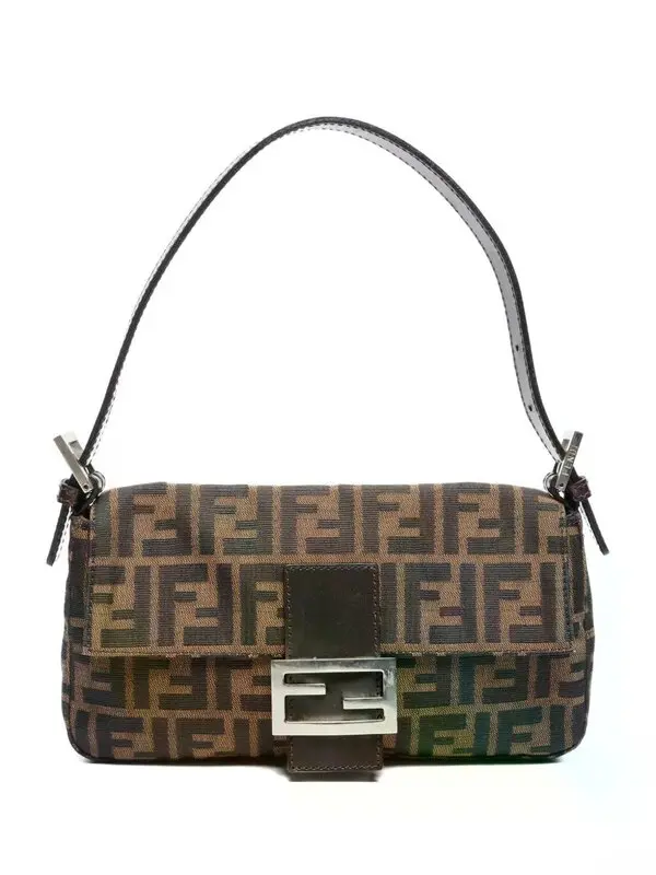 Fendi 1990-2000s Zucca Mamma Baguette - Brown