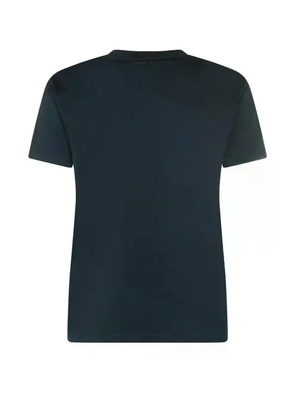Max Mara Graphic Cotton T-shirt - Blue