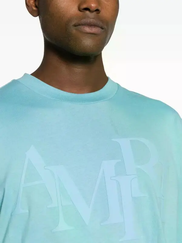 Amiri Staggered Logo-appliqué T-shirt