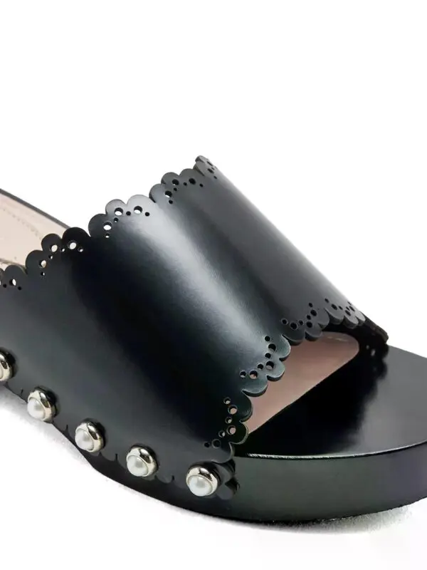 Simone Rocha Scalloped Pearl Sandals