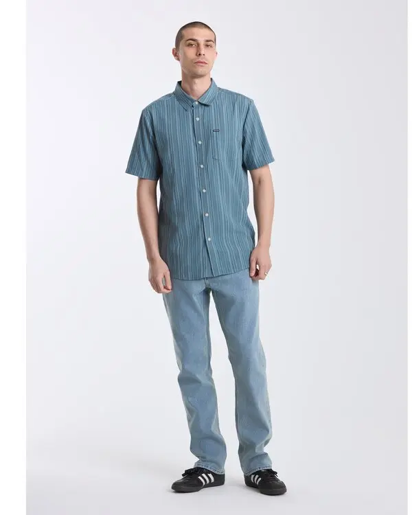 Volcom Jahstripe Short Sleeve Shirt - Tradewinds