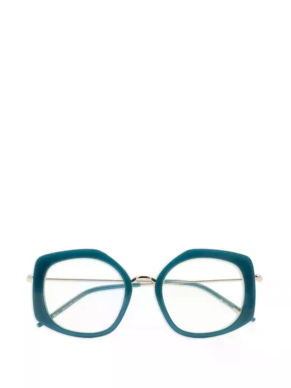 KALEOS Mortimer Geometric-frame Eyeglasses - Blue