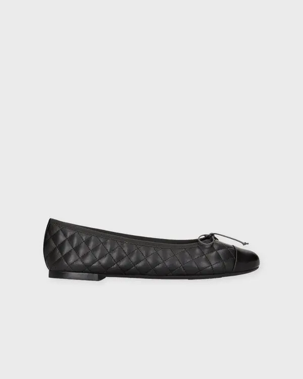 Pretty Ballerinas Ballet Flats With Almond Toe And Quilted Design