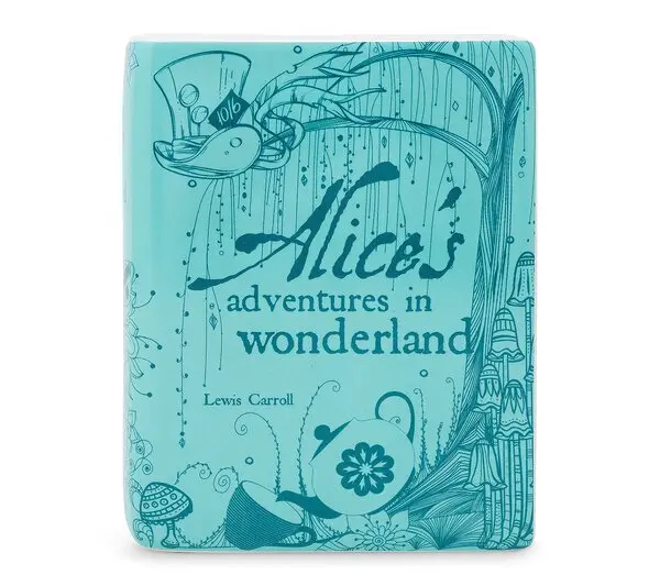 STEEL MILL & CO. Small Book Vase, Alice In Wond Erland Blue - One-color