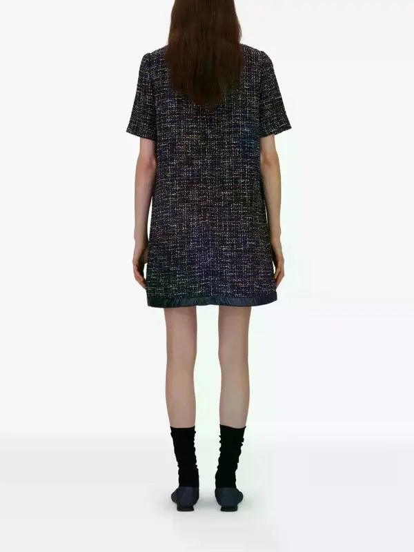 Herno Tweed Mini Dress With Pockets