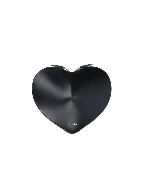 Alaïa Le Cœur" Shoulder Bag - Black