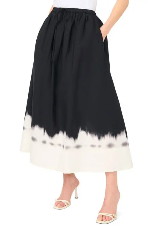 Halogen Drawstring Maxi Skirt - Rich Black 060