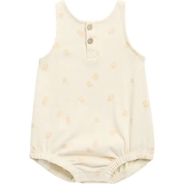 QUINCY MAE Chicks Sleeveless Bubble Romper - Ivory