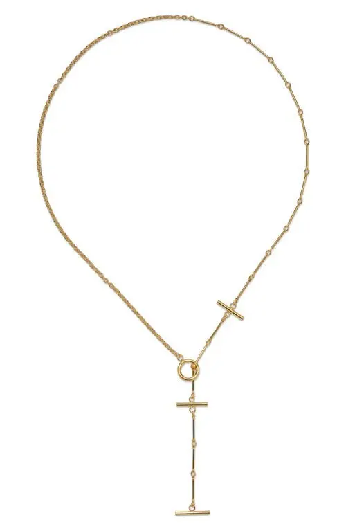 Lady Grey Triplet Toggle Y-necklace - Gold