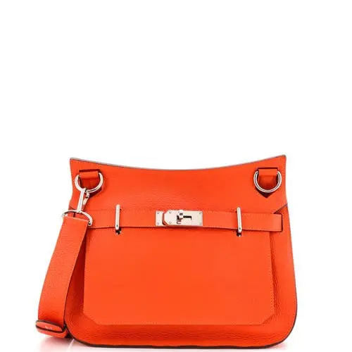 Hermès Jypsiere Bag Clemence 31 - Orange