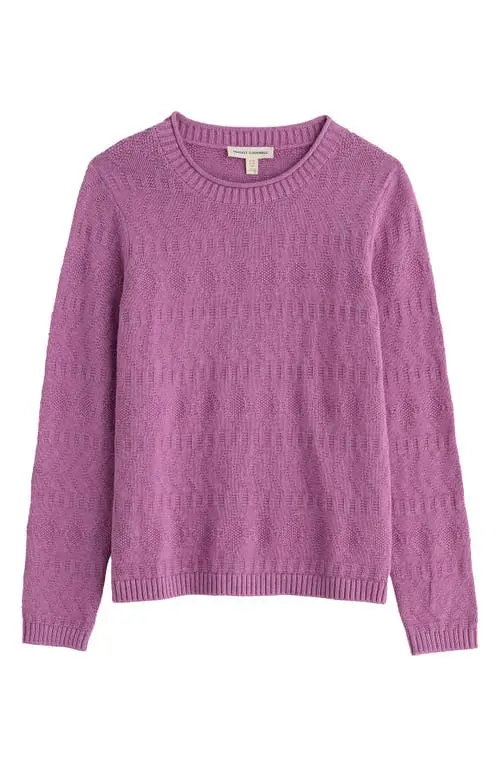 SEASALT CORNWALL Kinter Organic Cotton Crewneck Sweater - Orchid
