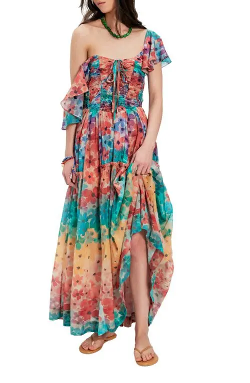 Free People Sunshine Maxi Dress - Soft Tropic Combo