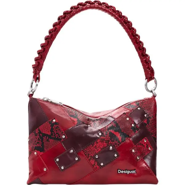 Desigual Faux Leather Crossbody Bag - Red