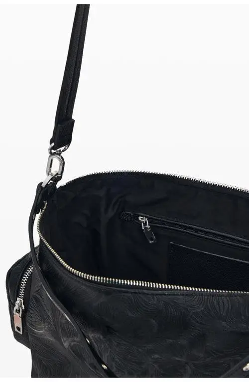 Desigual Embossed Faux Leather Handbag
