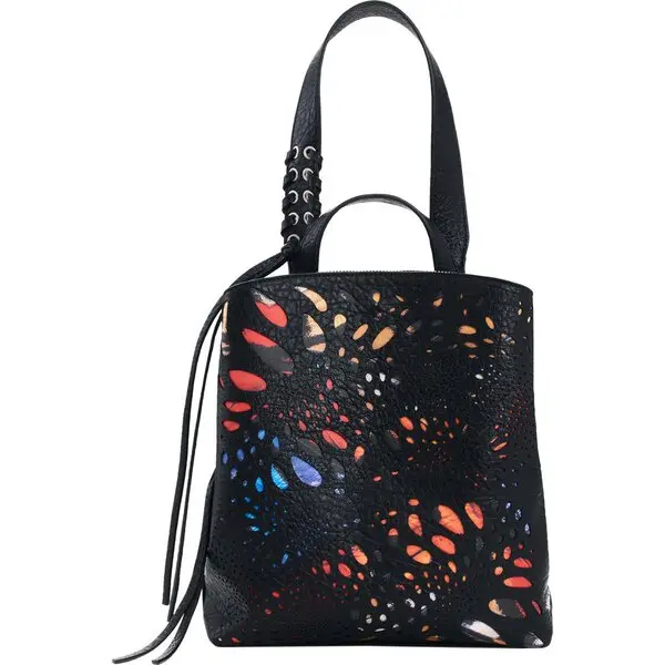 Desigual Mini Convertible Butterfly Backpack - Black
