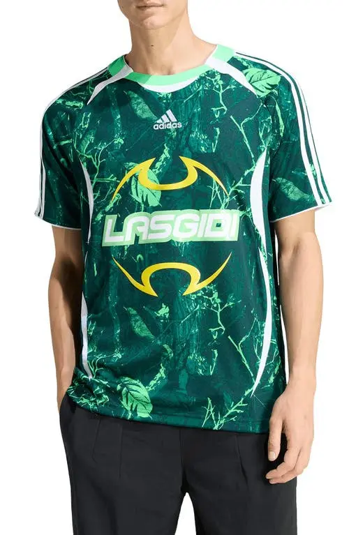 Adidas Lagos Graphic Jersey - Screaming Green/ivy/green