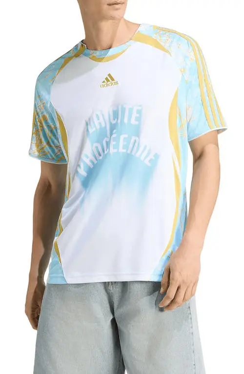 Adidas France Graphic Jersey - White/pyrite/icey Blue