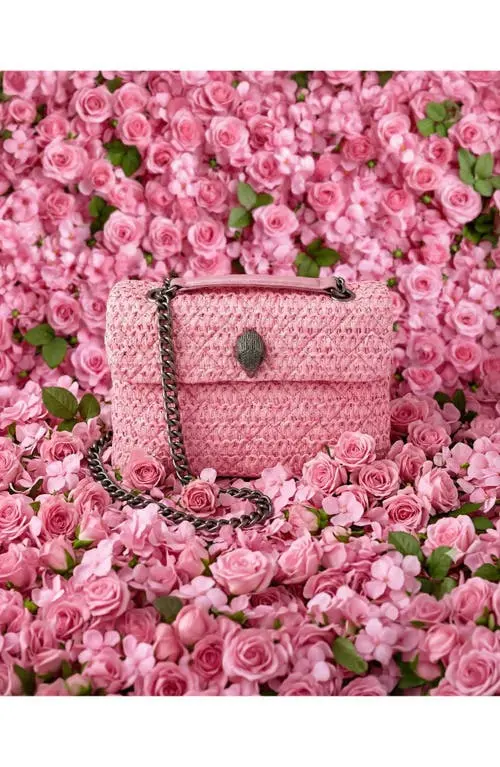 Kurt Geiger Kensington Raffia Convertible Shoulder Bag