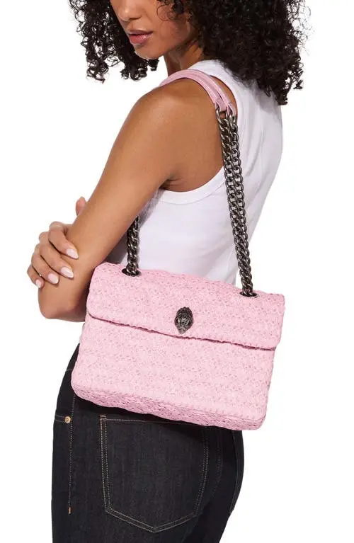 Kurt Geiger Kensington Raffia Convertible Shoulder Bag