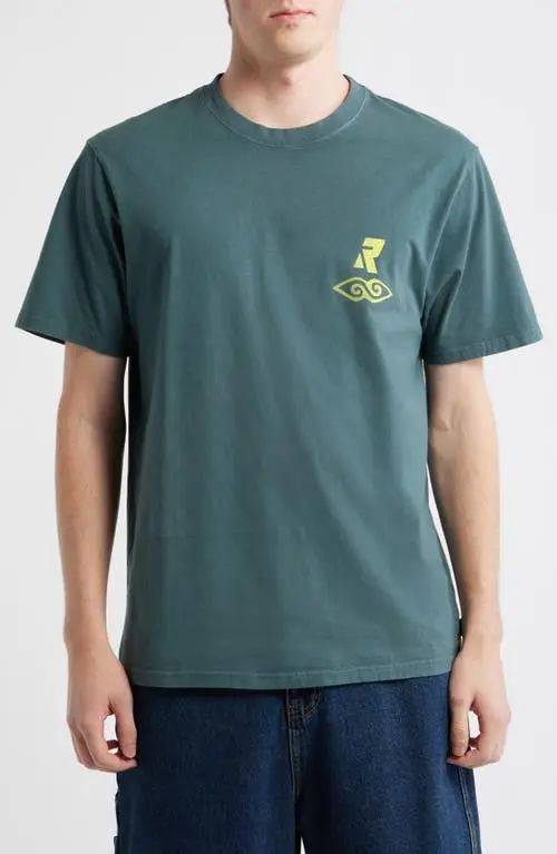 Rip Curl Liquid Trips Graphic Cotton T-shirt - Pine Night