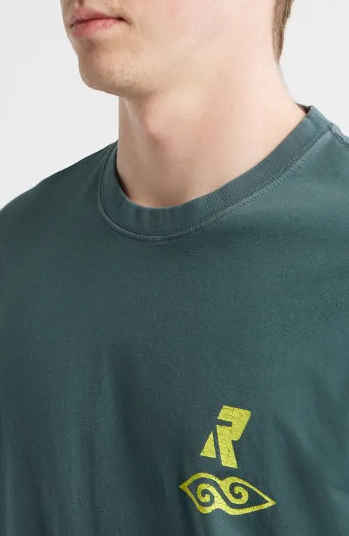 Rip Curl Liquid Trips Graphic Cotton T-shirt - Pine Night
