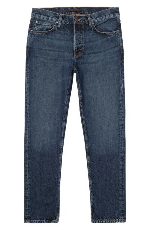Nudie Jeans Steady Eddie Ii Slim Tapered Organic Cotton Jeans - Blue Soil