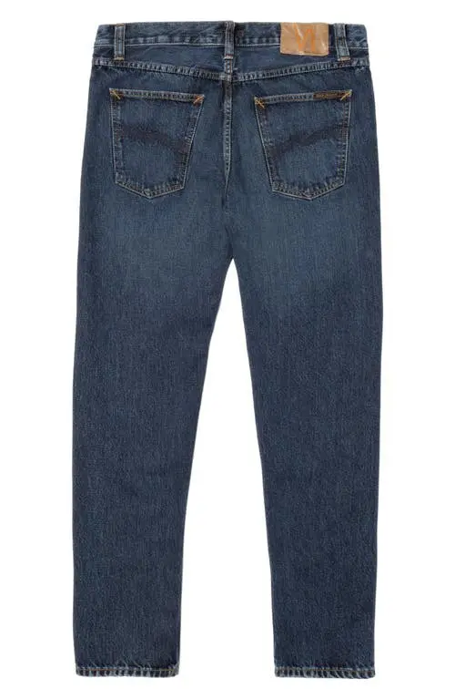 Nudie Jeans Steady Eddie Ii Slim Tapered Organic Cotton Jeans - Blue Soil